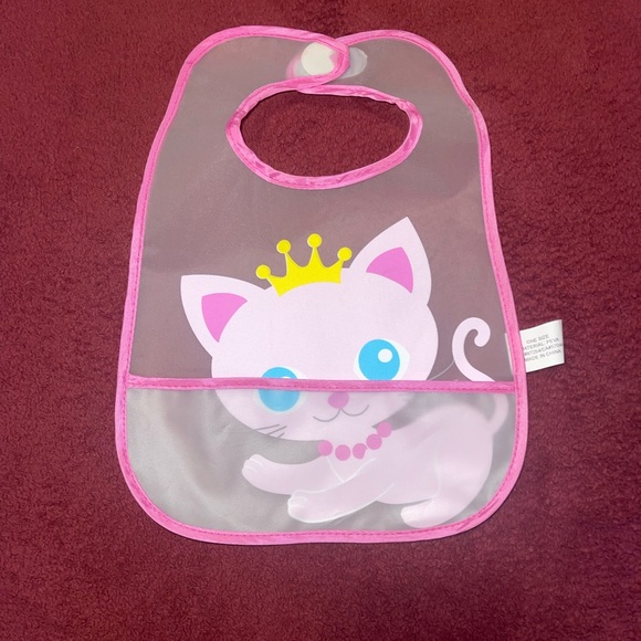 Other | Plastic Kitty Baby Bib | Poshmark